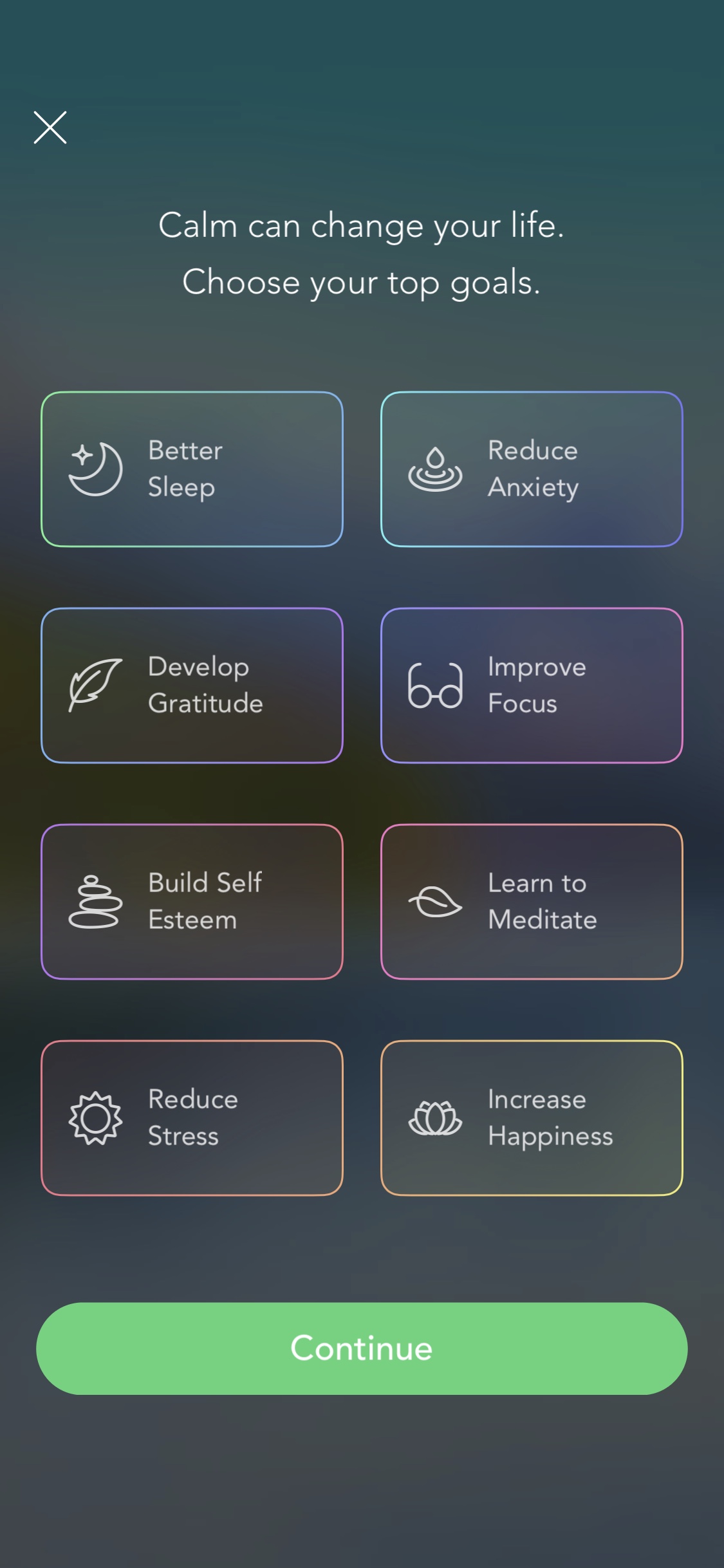 calm menu – digitalwellbeing.org